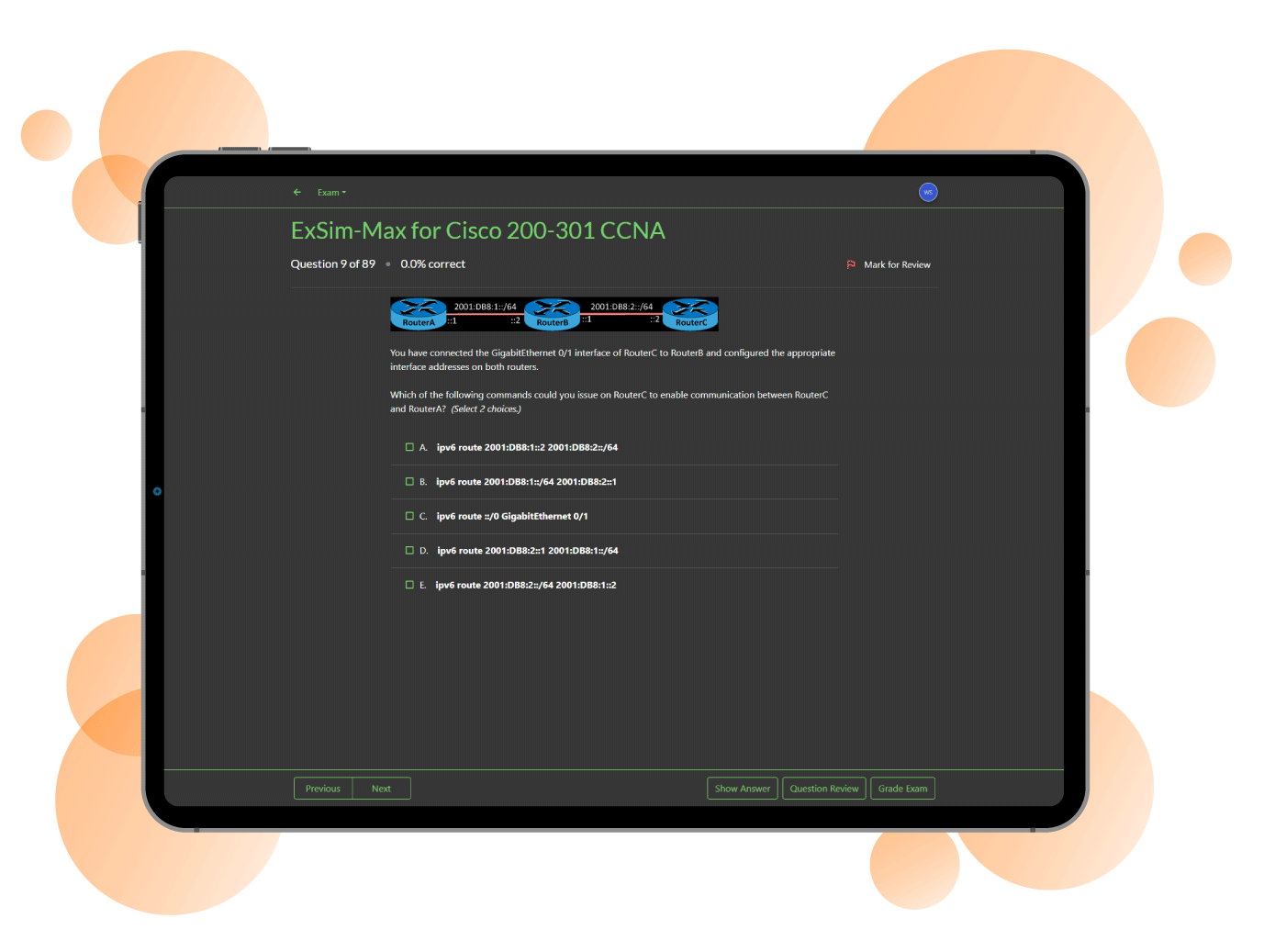 ExSim-Max for Cisco 200-301 CCNA – Network Simulator – IT Practice Exams – Training | Boson