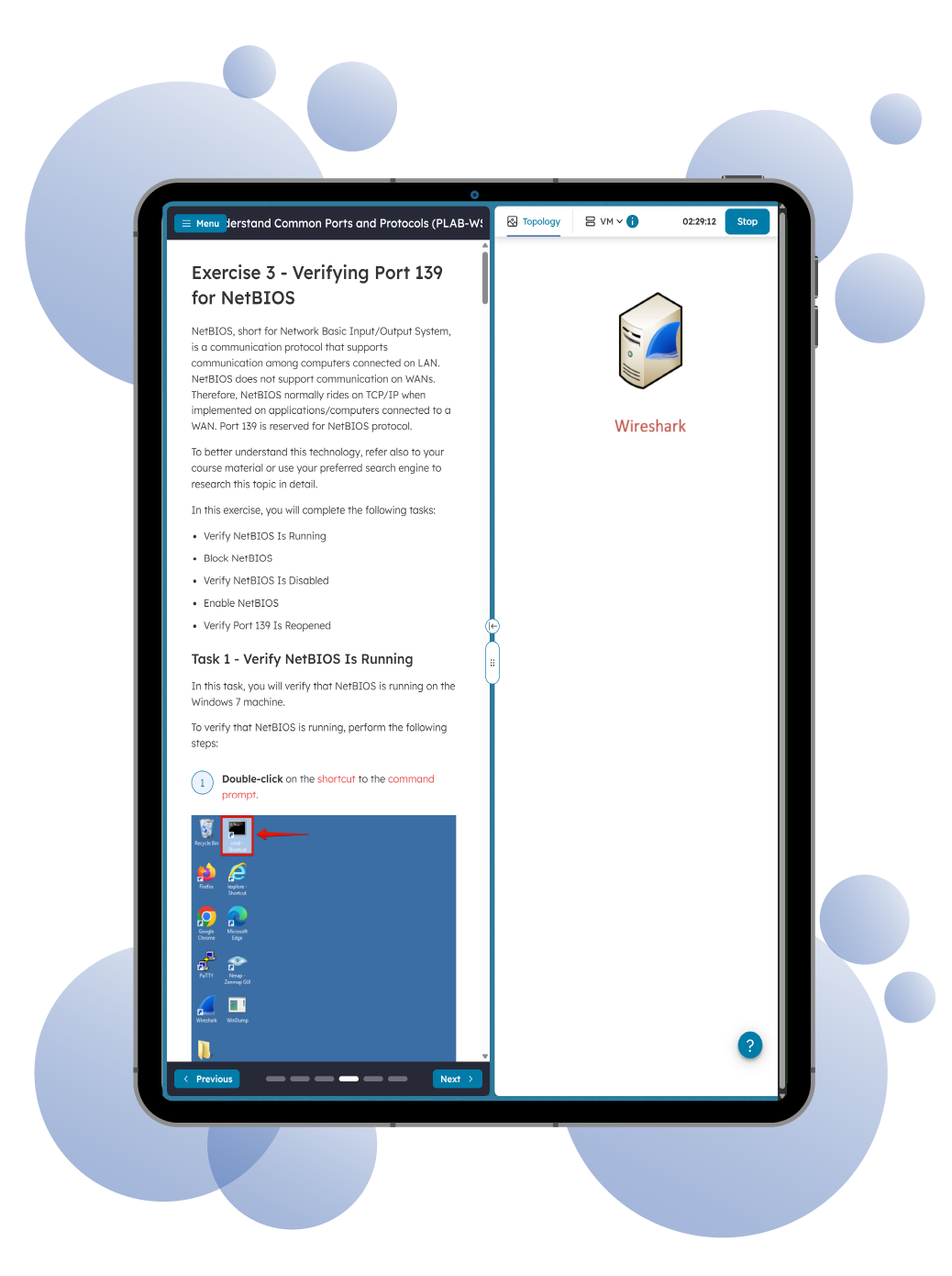 Practice Lab for the Introduction to Wireshark – Network Simulator – IT Practice Exams ...